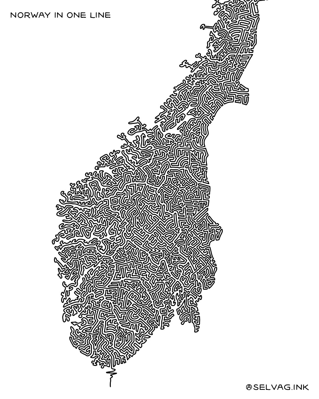 ArtStation - Norway in One Line