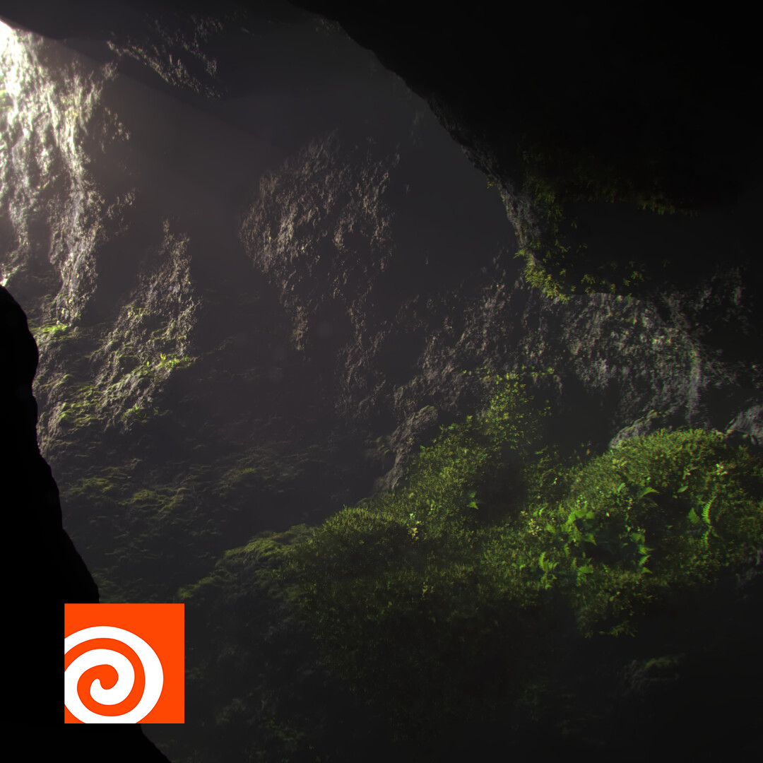 ArtStation - Cave render with Houdini