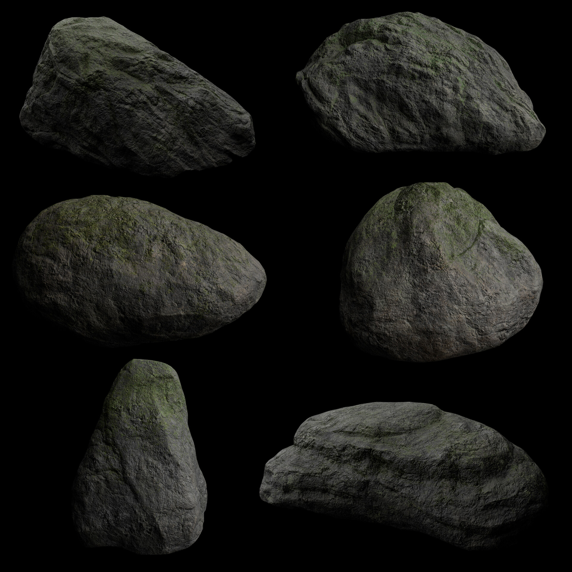 ArtStation - Mossy Rock - 3D minor