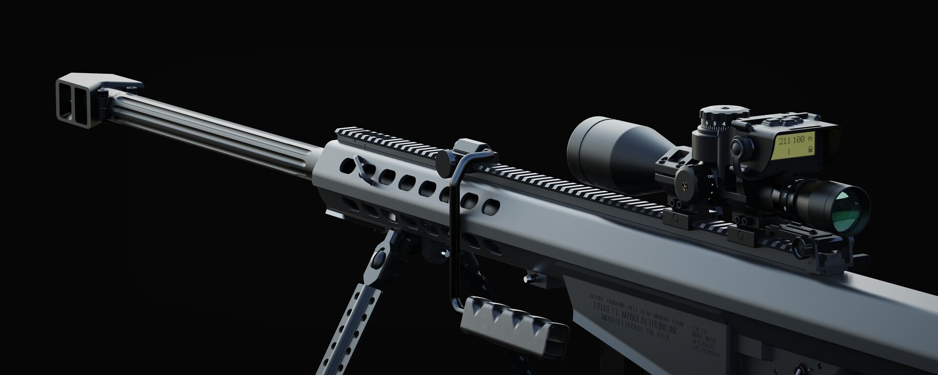 ArtStation - Barrett M82A1M / M107 Sniper Rifle - DSR