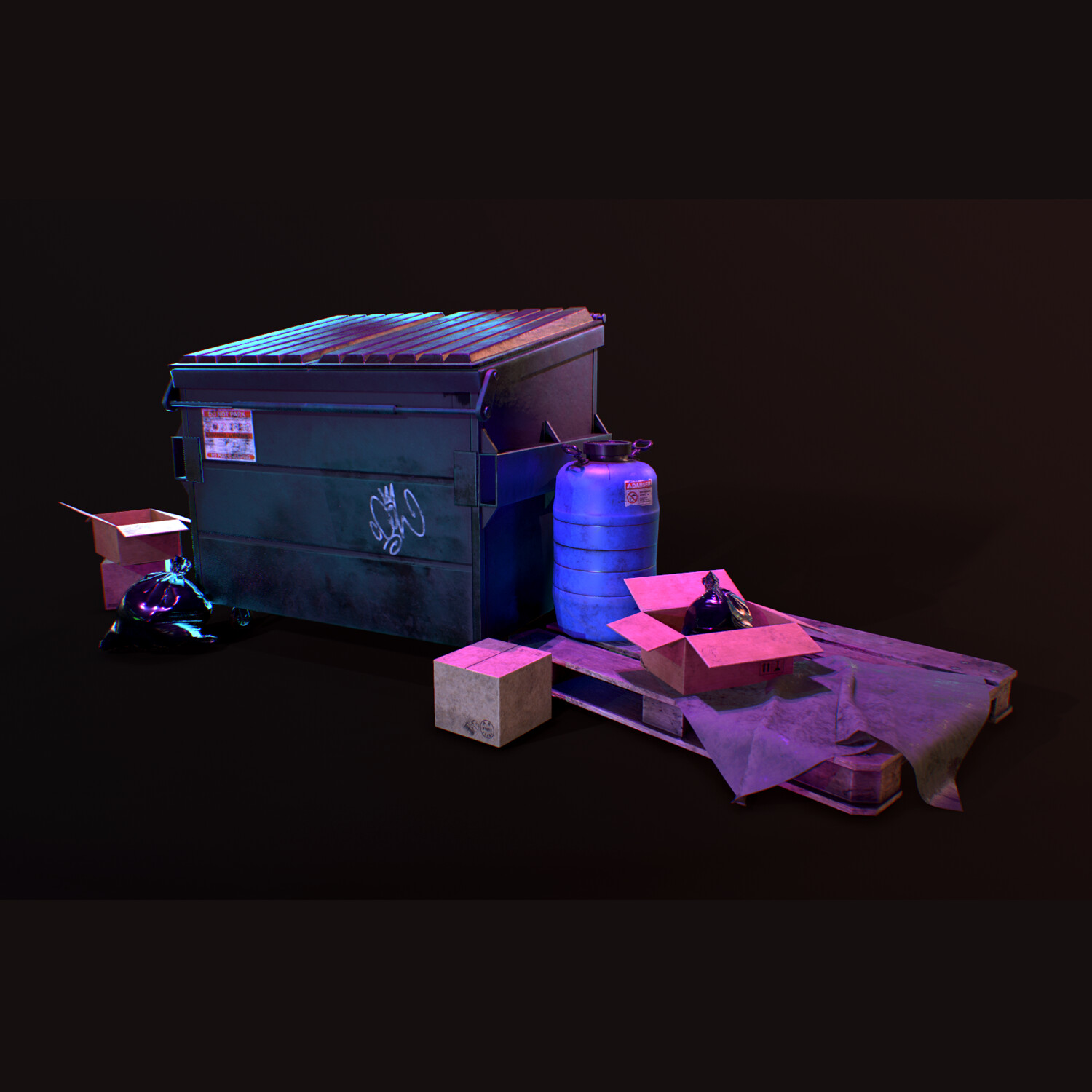 ArtStation - Game-ready Trash Props Pack