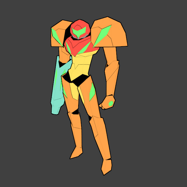 ArtStation - Samus Aran low poly