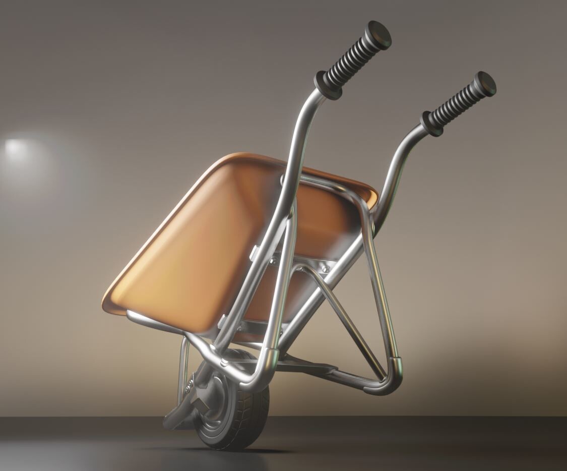 ArtStation - Wheelbarrow 1 Rigged Version (High-Poly)