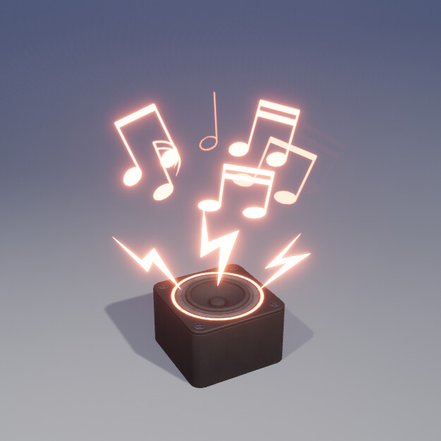 ArtStation - UE4 Speaker effect