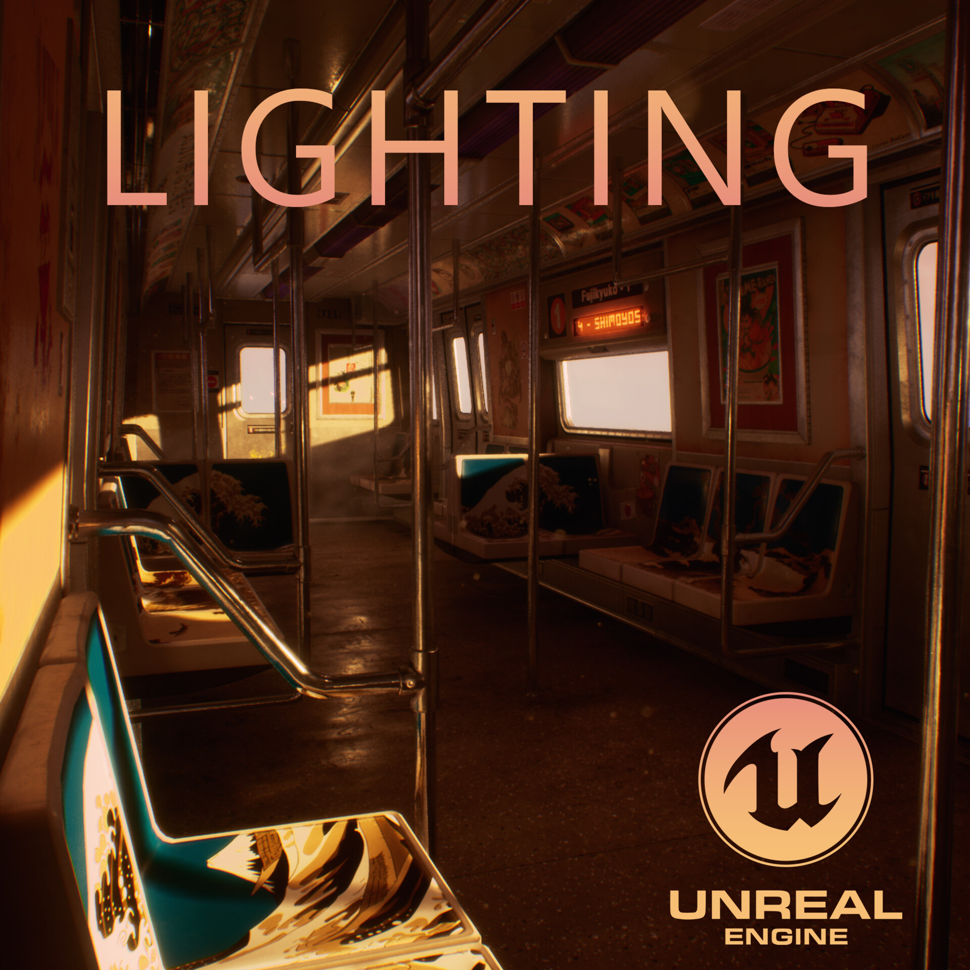 ArtStation - Re-Lighting : Subway Train - Japanese Mood
