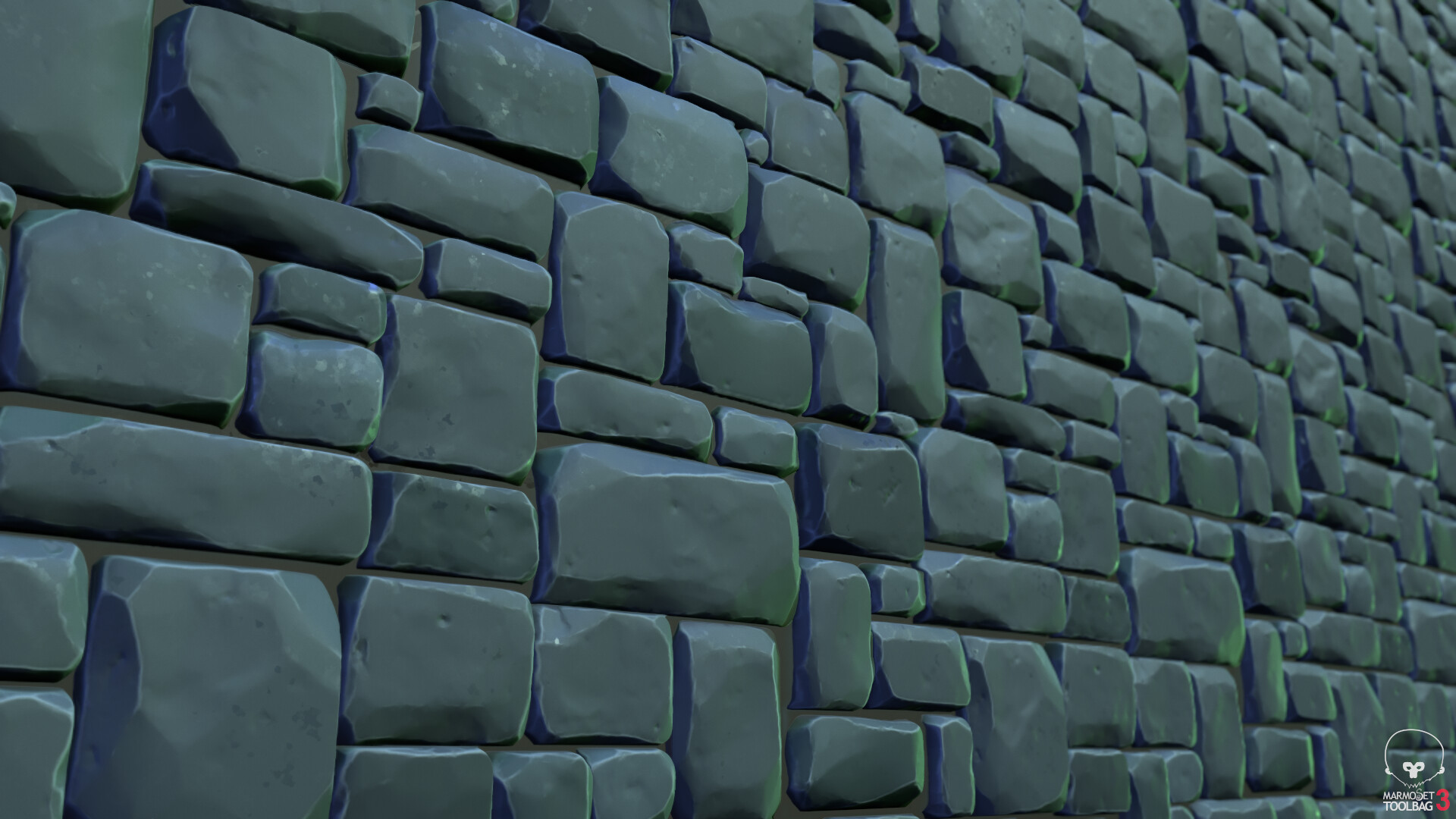 ArtStation - Stylized Stone Wall