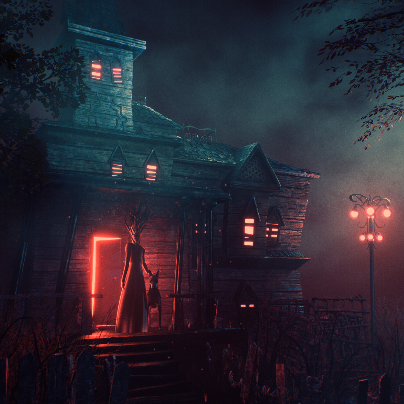 ArtStation - Horror House Lighting