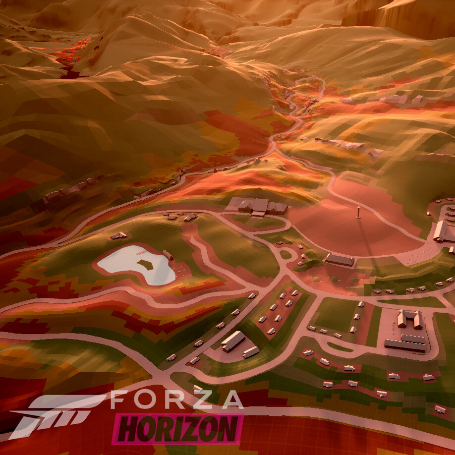 ArtStation - Forza Horizon (2011) - "Foothills" Environment Blockout