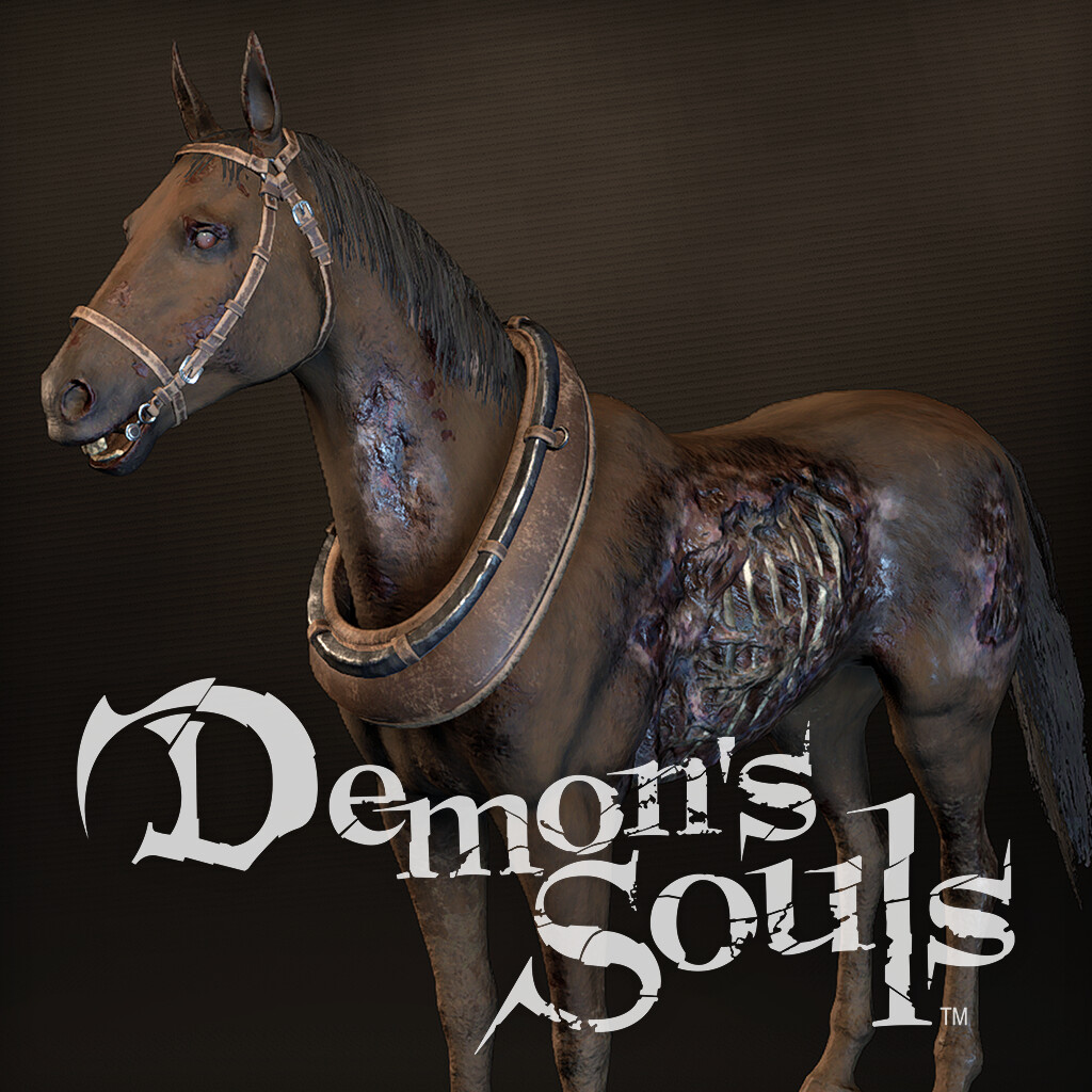ArtStation - Demon's Souls - Dead horse