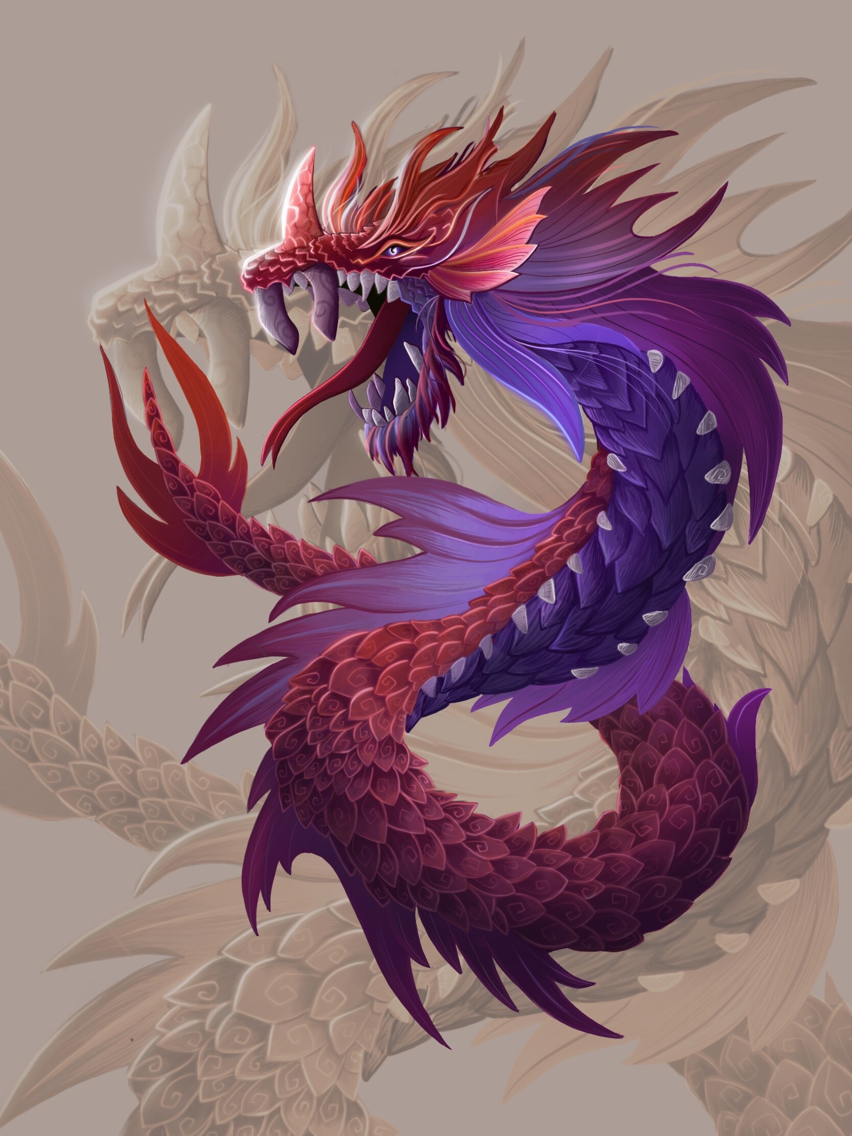 ArtStation - serpent dragon