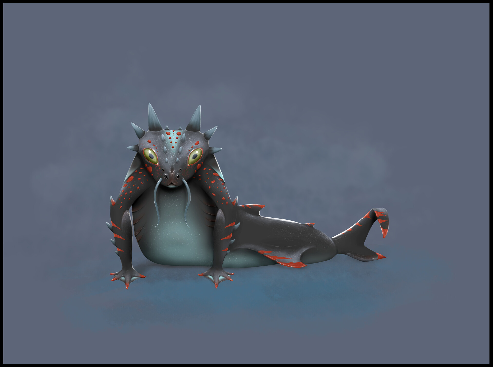 ArtStation - The curvy little merman