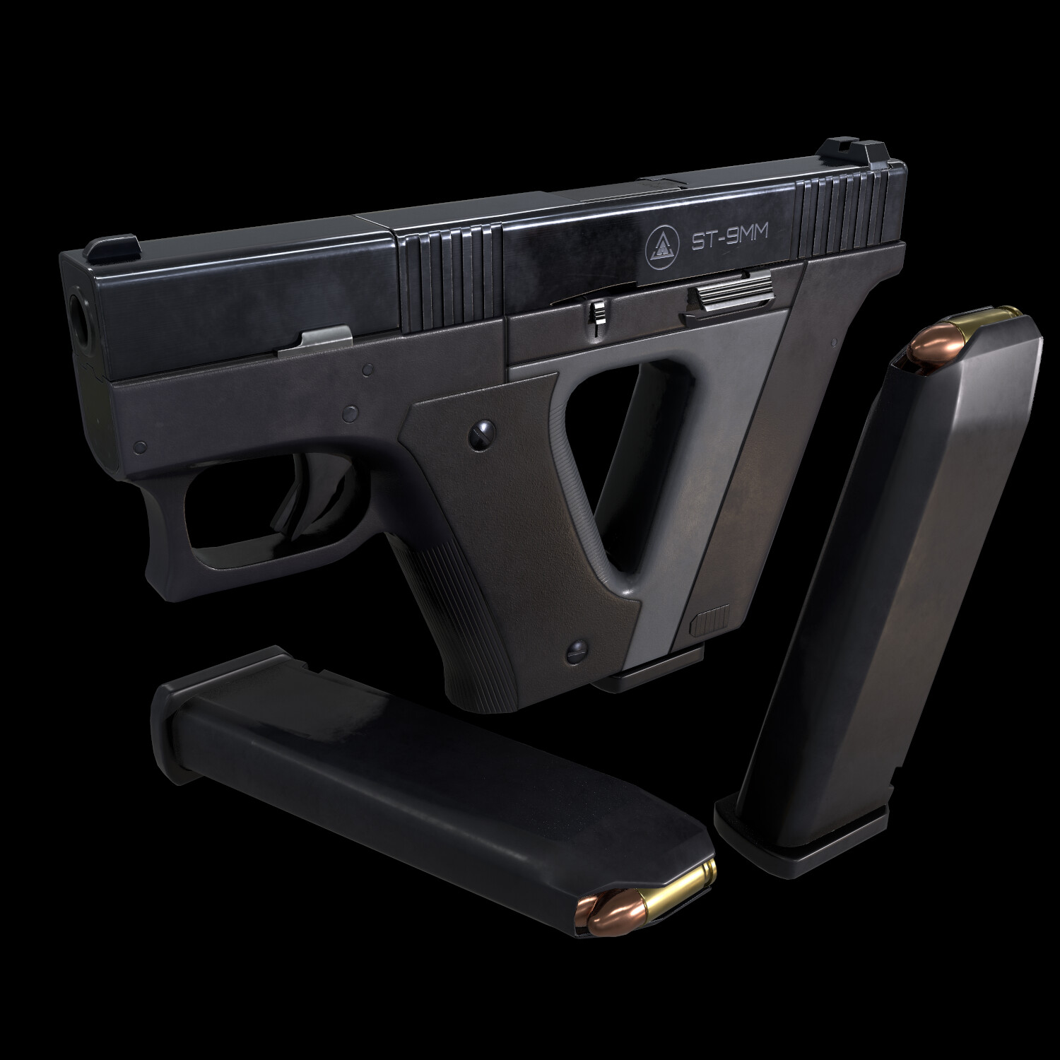 ArtStation - Deus Ex Stealth Pistol