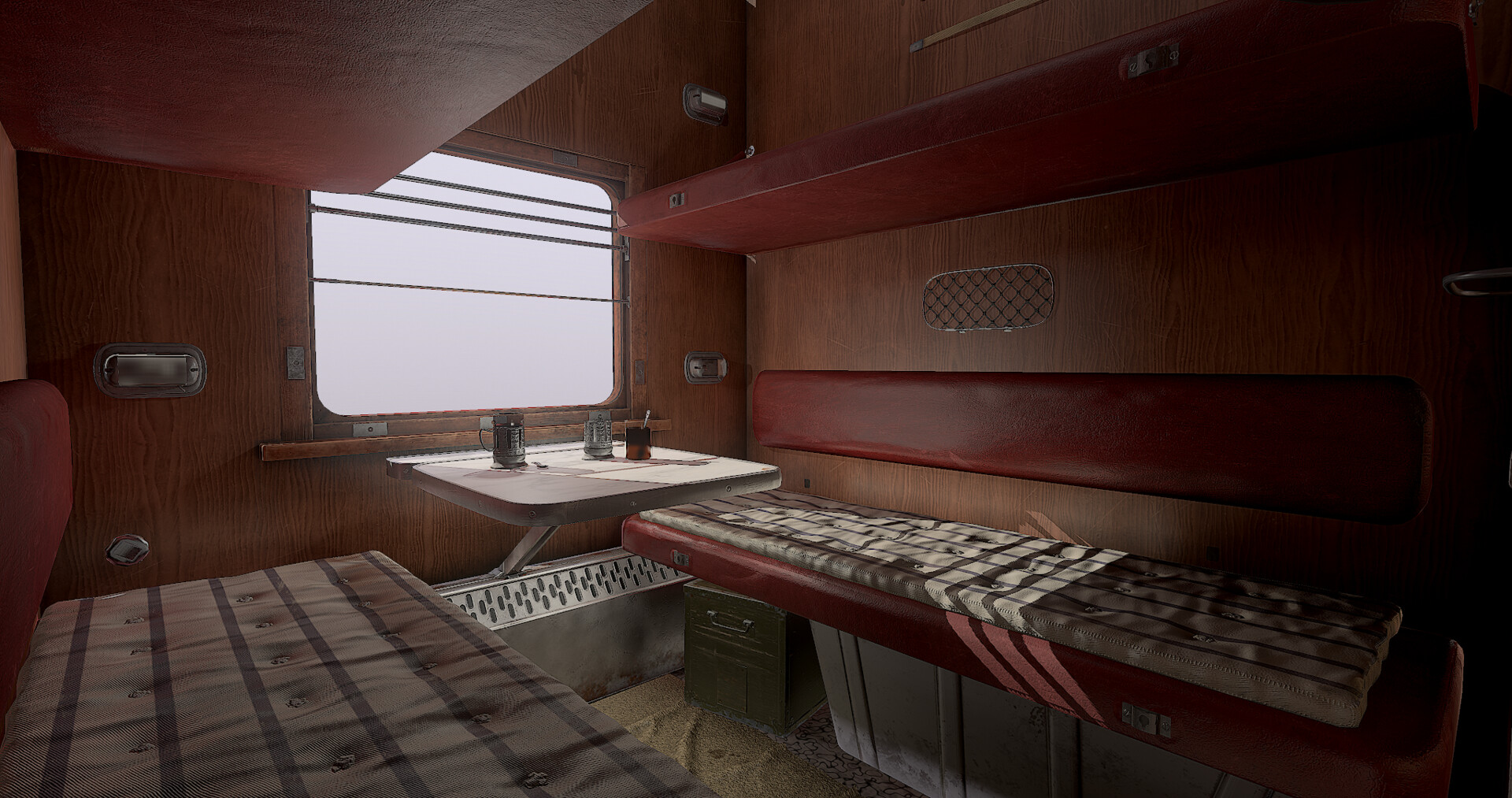 ArtStation - Soviet Train Interior