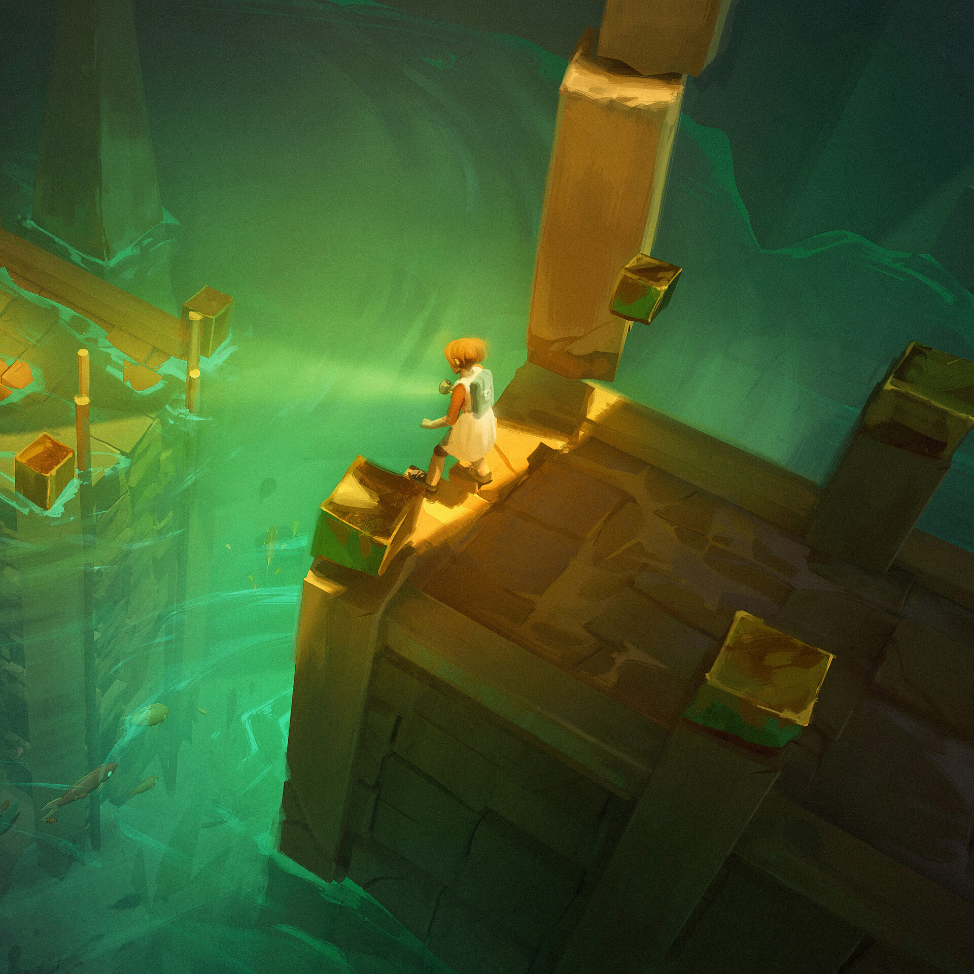 ArtStation - Sunken path