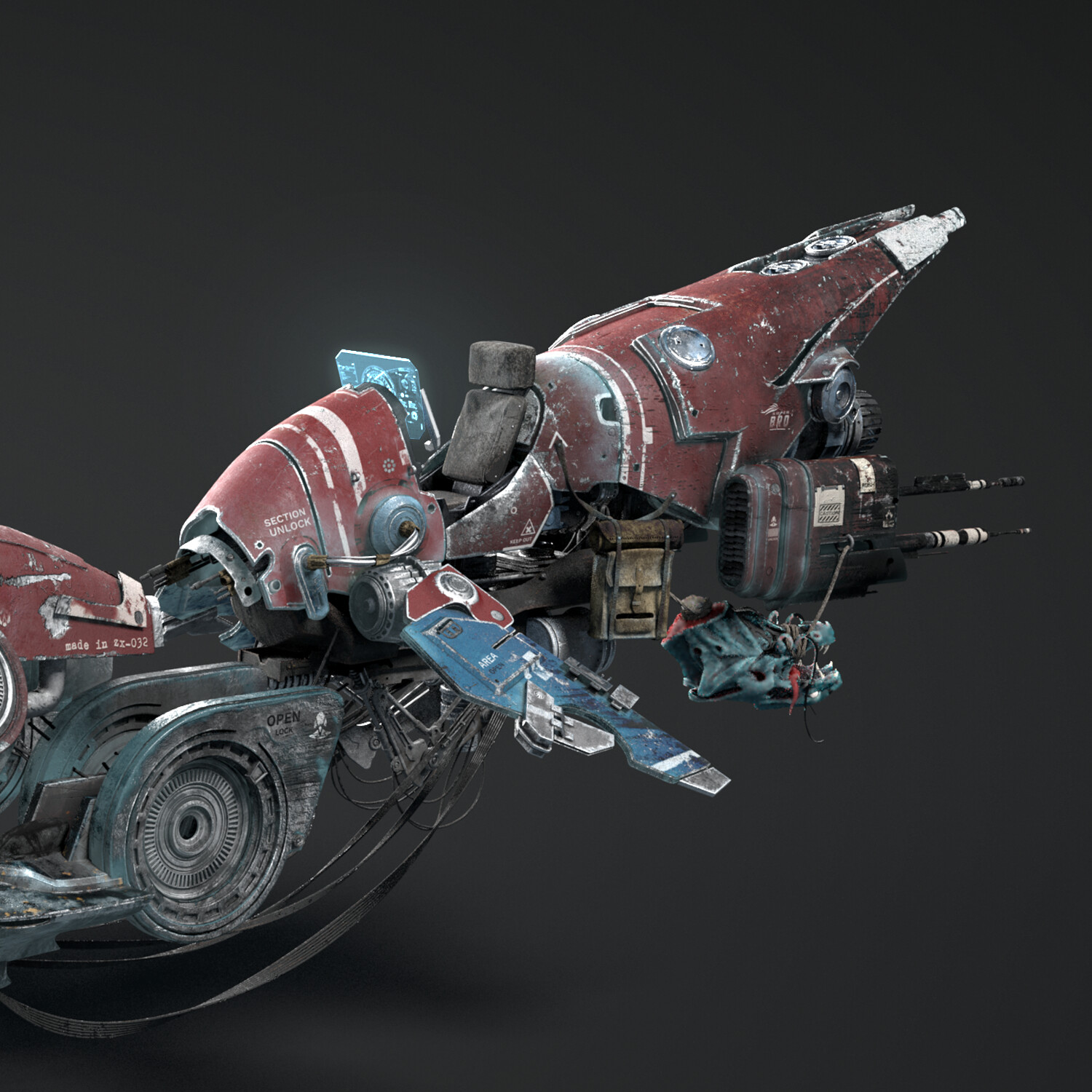 ArtStation - Sci-fi vehicle - snowy star wars racer