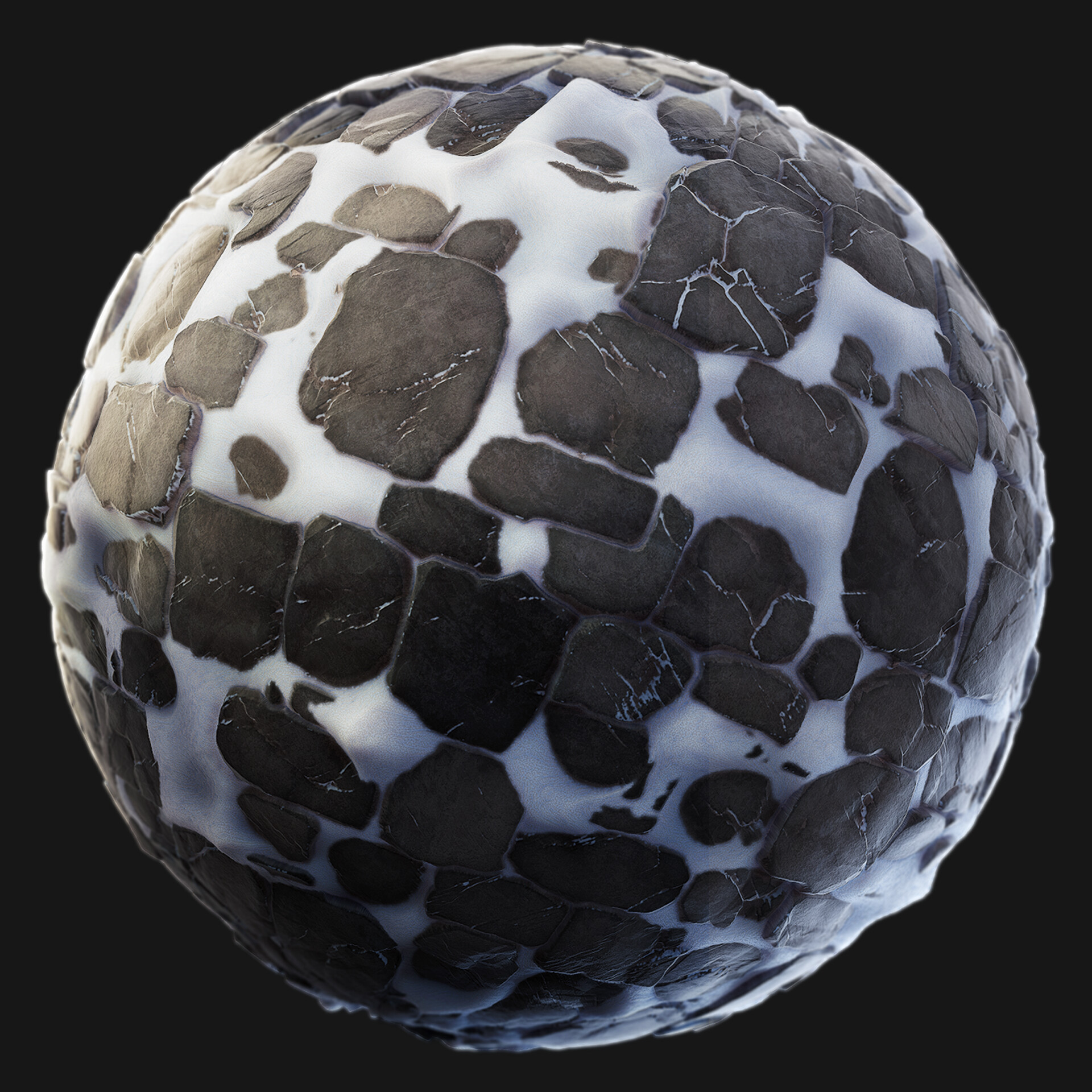 ArtStation - Snowy Stones - Substance Designer