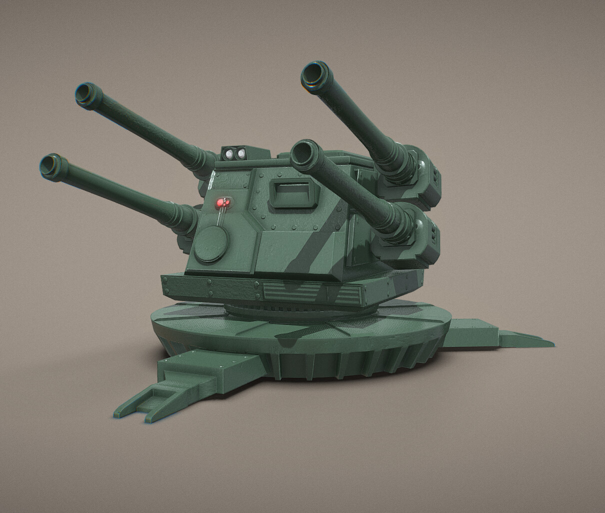 ArtStation - Real Time Military Turret