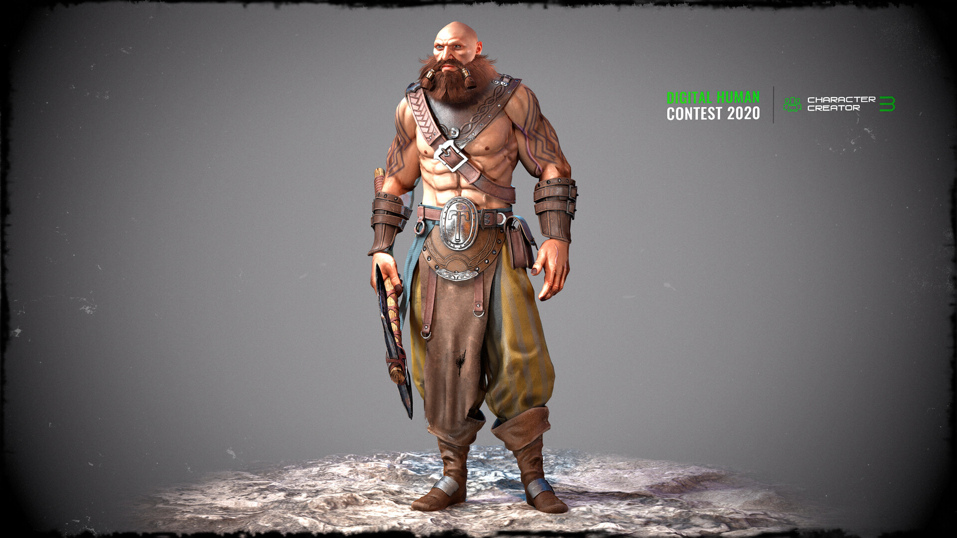 ArtStation - CC Digital Human Contest 2020 - Goliath Barbarian