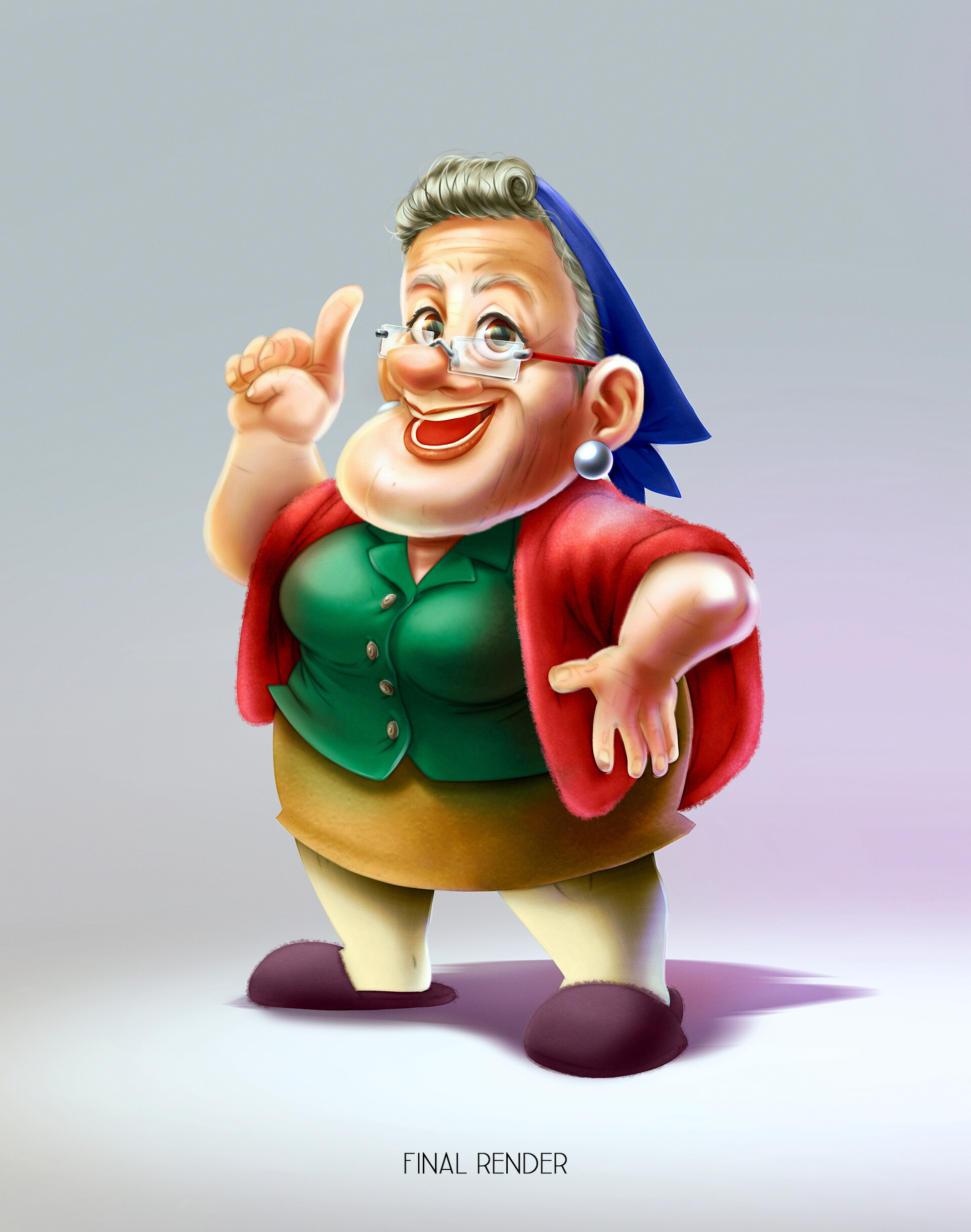 ArtStation - Character Design | Nonna, Agente Segreto