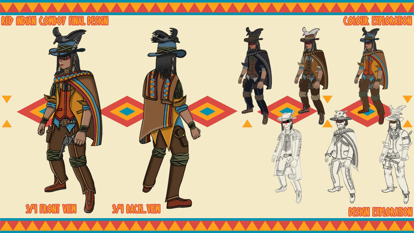 ArtStation - Red Indian Cowboy