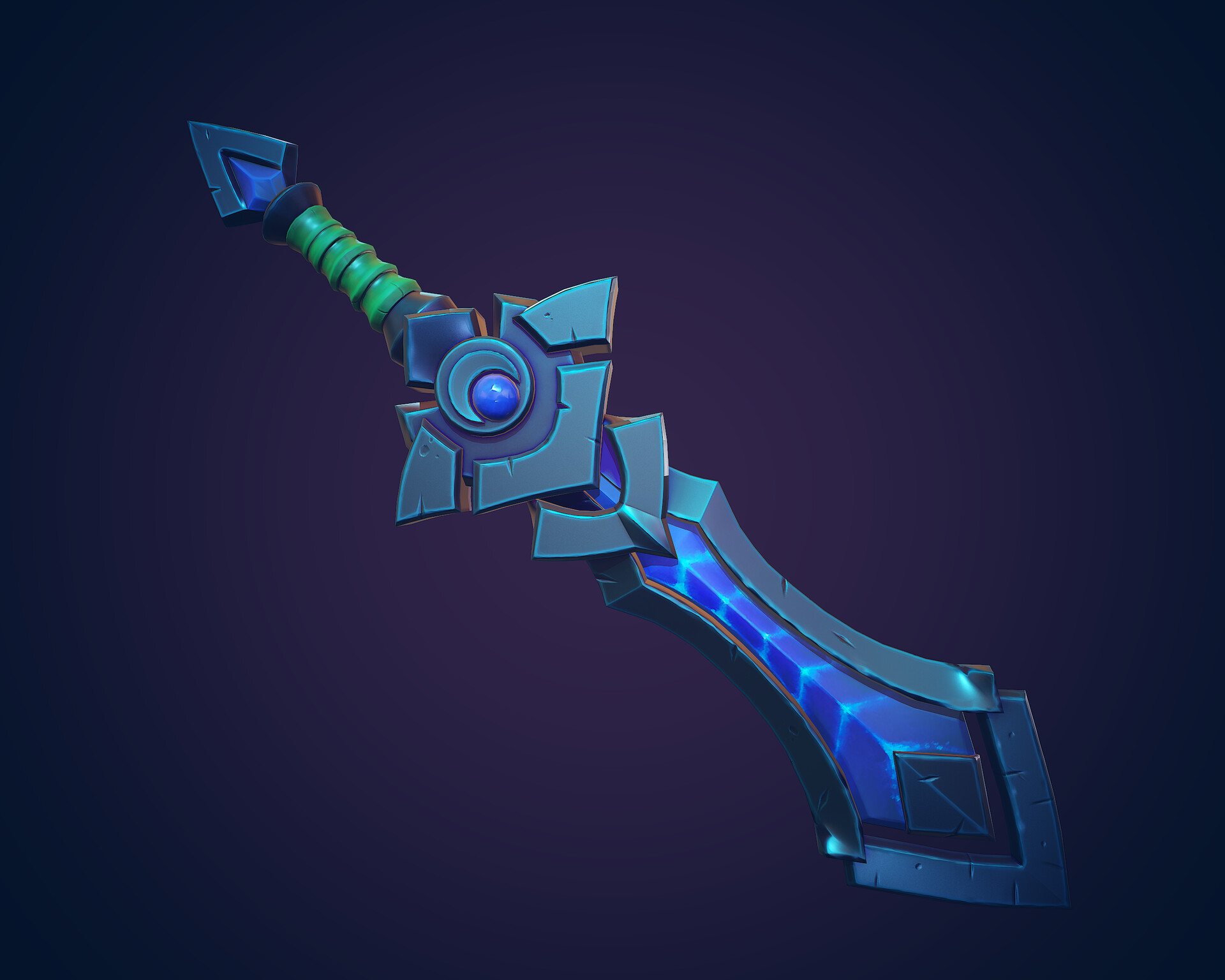 ArtStation - Stylized Moon Sword