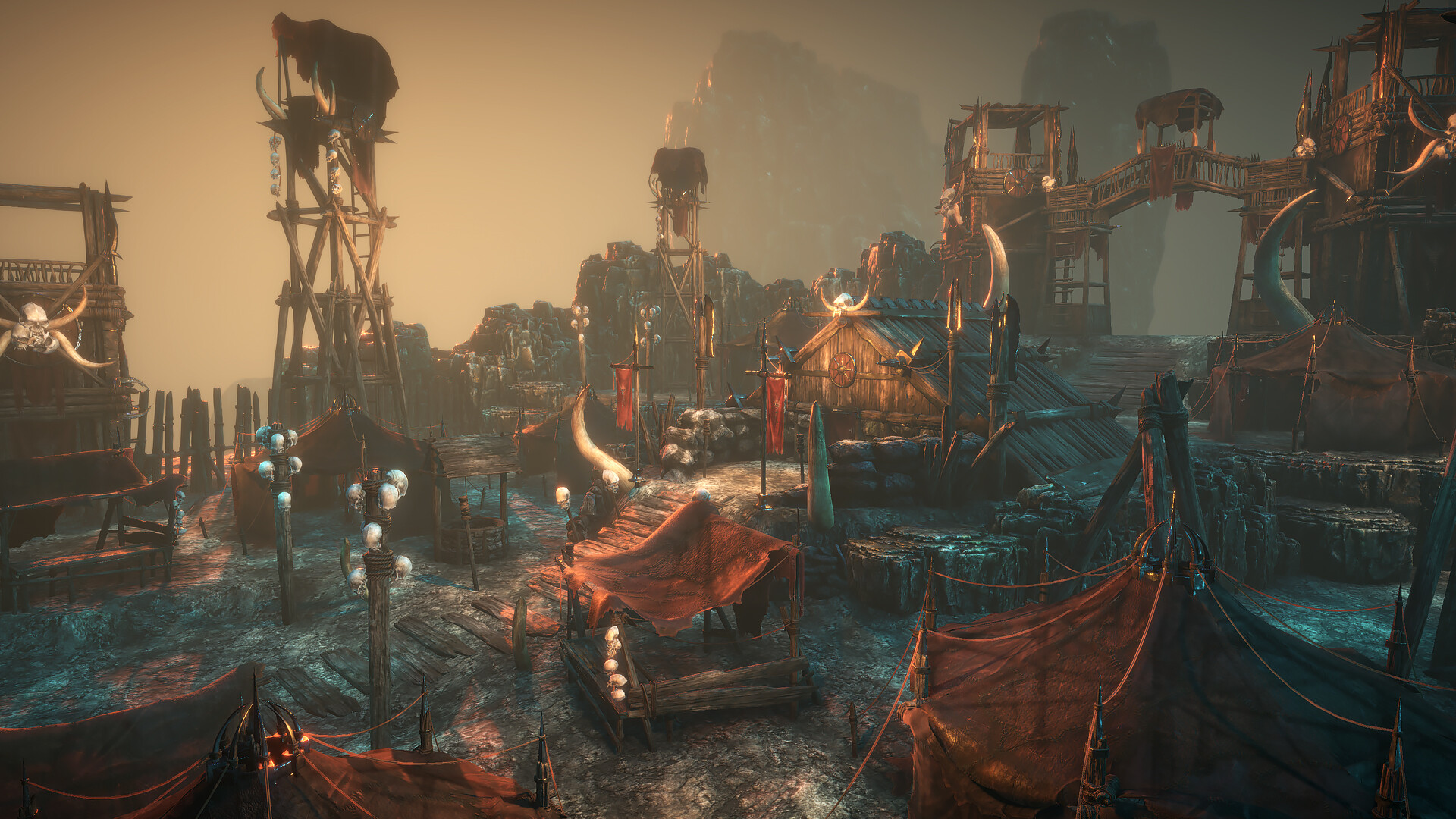 ArtStation - Tribal camp