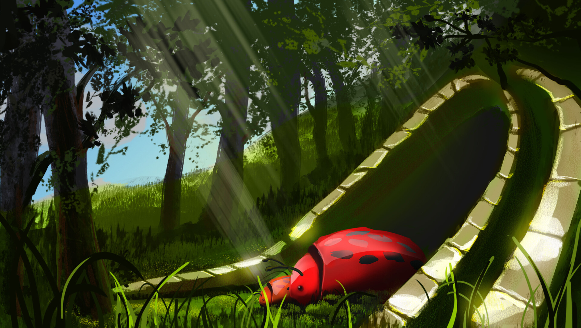 ArtStation - Forest / Ladybug
