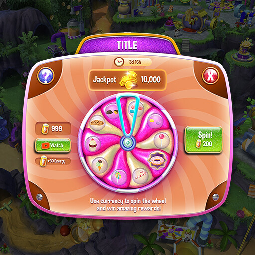 ArtStation - UI Art - Spin wheel Popup, Anto Thomas