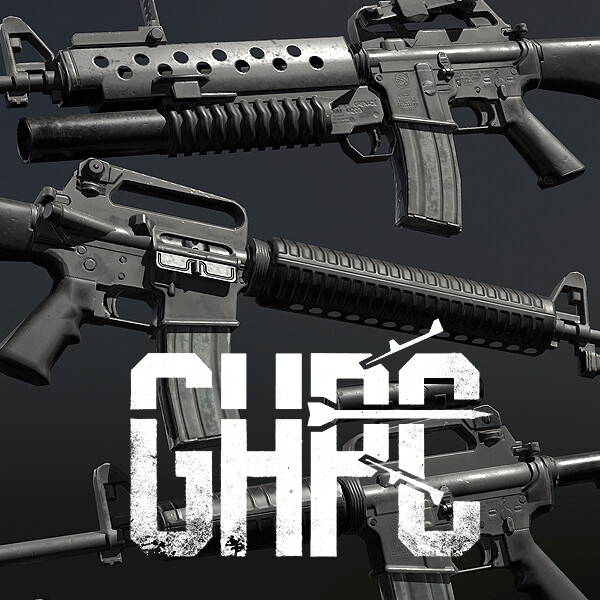 ArtStation - GHPC armalite dump