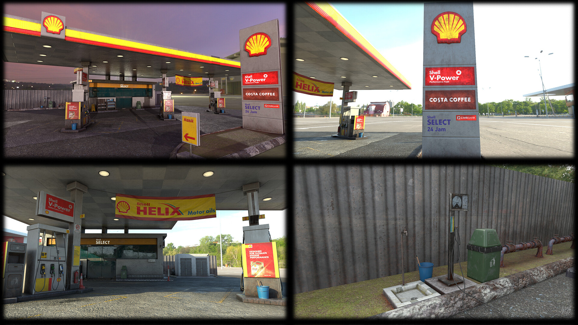 ArtStation - Shell Fuel Station