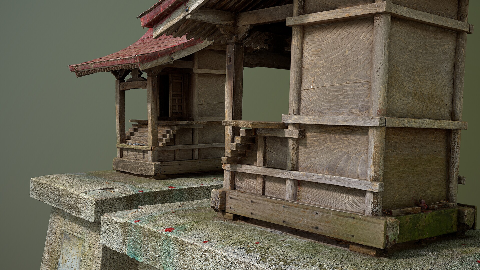 ArtStation - Hokora (祠, small shrine) RAW decimated mesh and textures ...