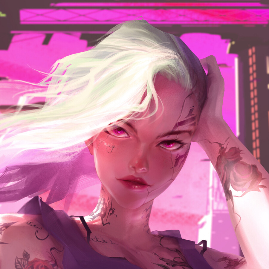 ArtStation - Purple dropping