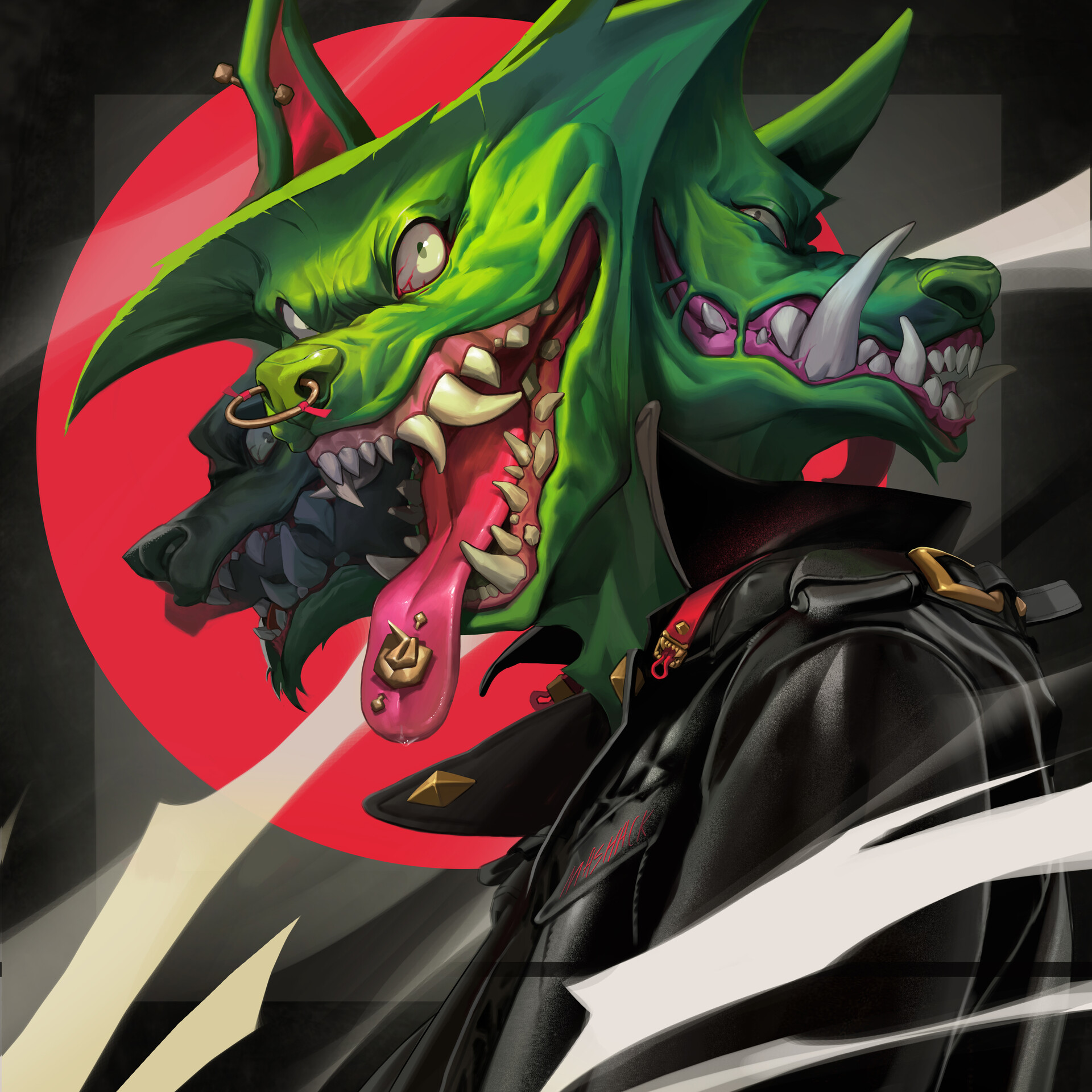 ArtStation - Hell dog.