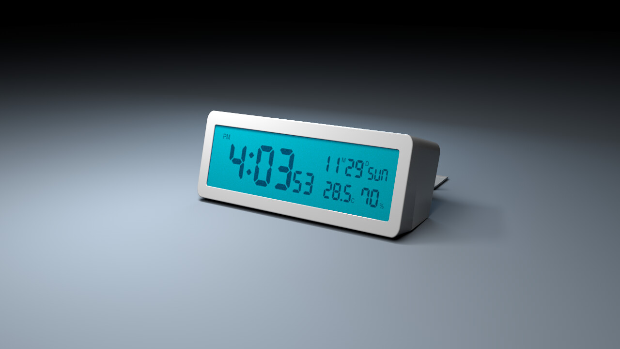 ArtStation - 3D DIGITAL TIMER CLOCK