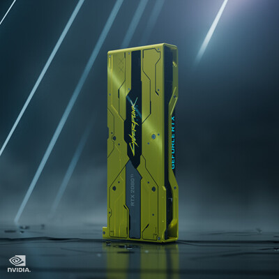 ArtStation - NVIDIA GeForce RTX 2080Ti Cyberpunk Limited Edition Keyframes (2019)