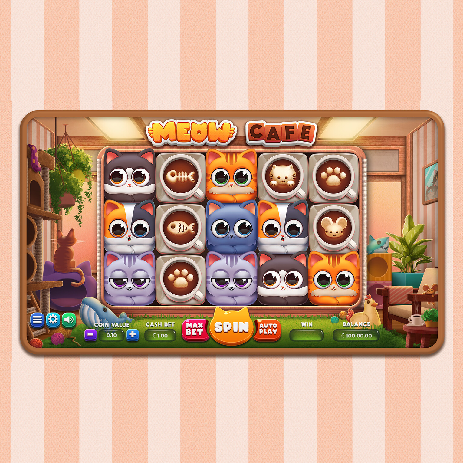 ArtStation - Meow Cafe Slot Game