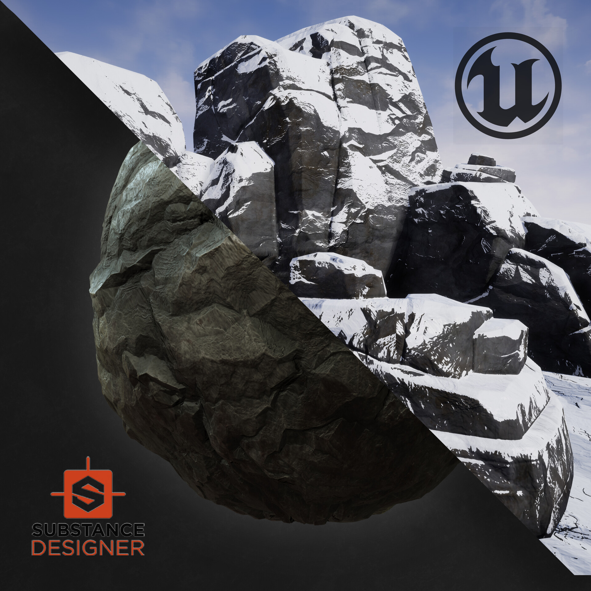 ArtStation - Rock & Snow