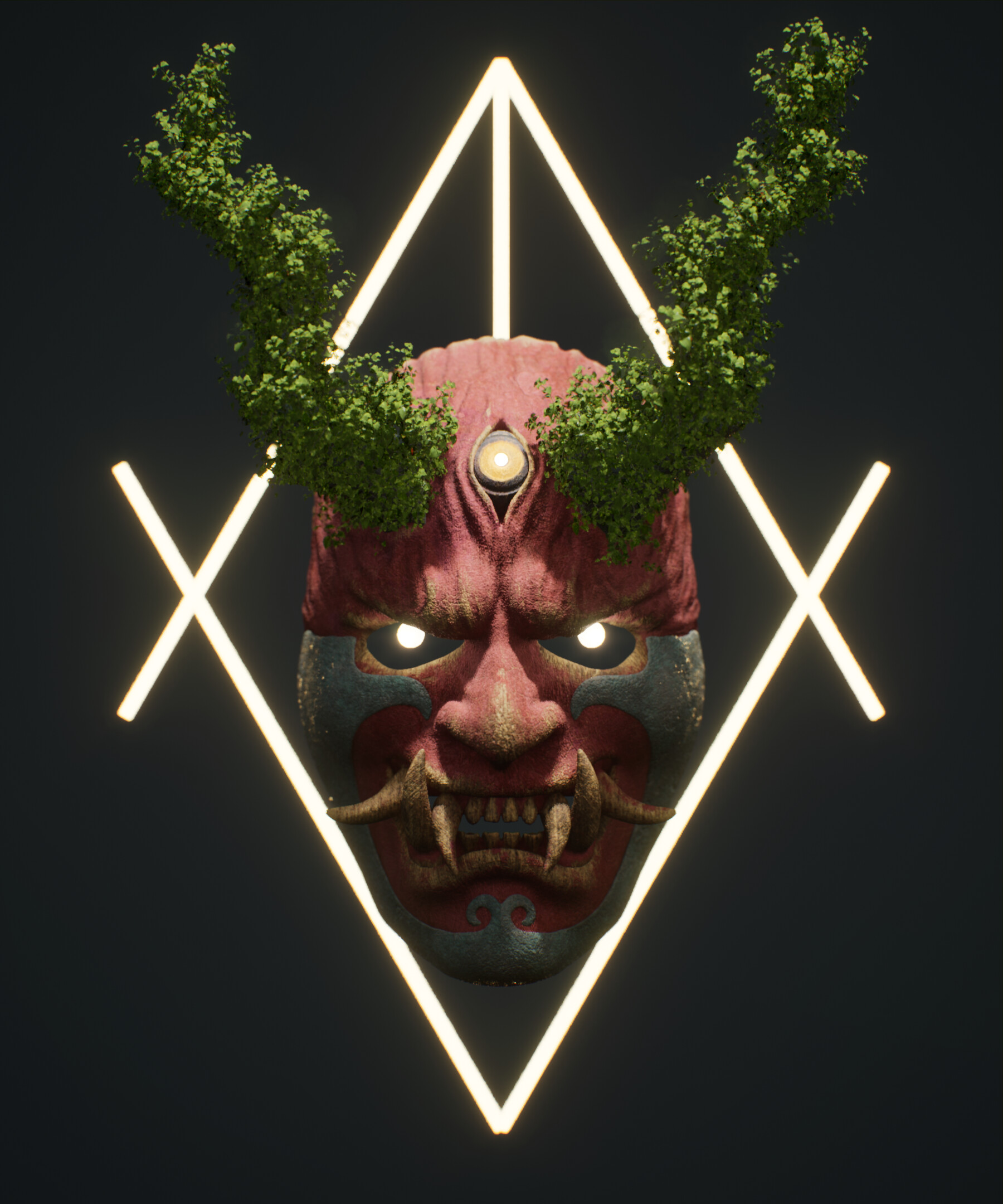 ArtStation - Oni Mask