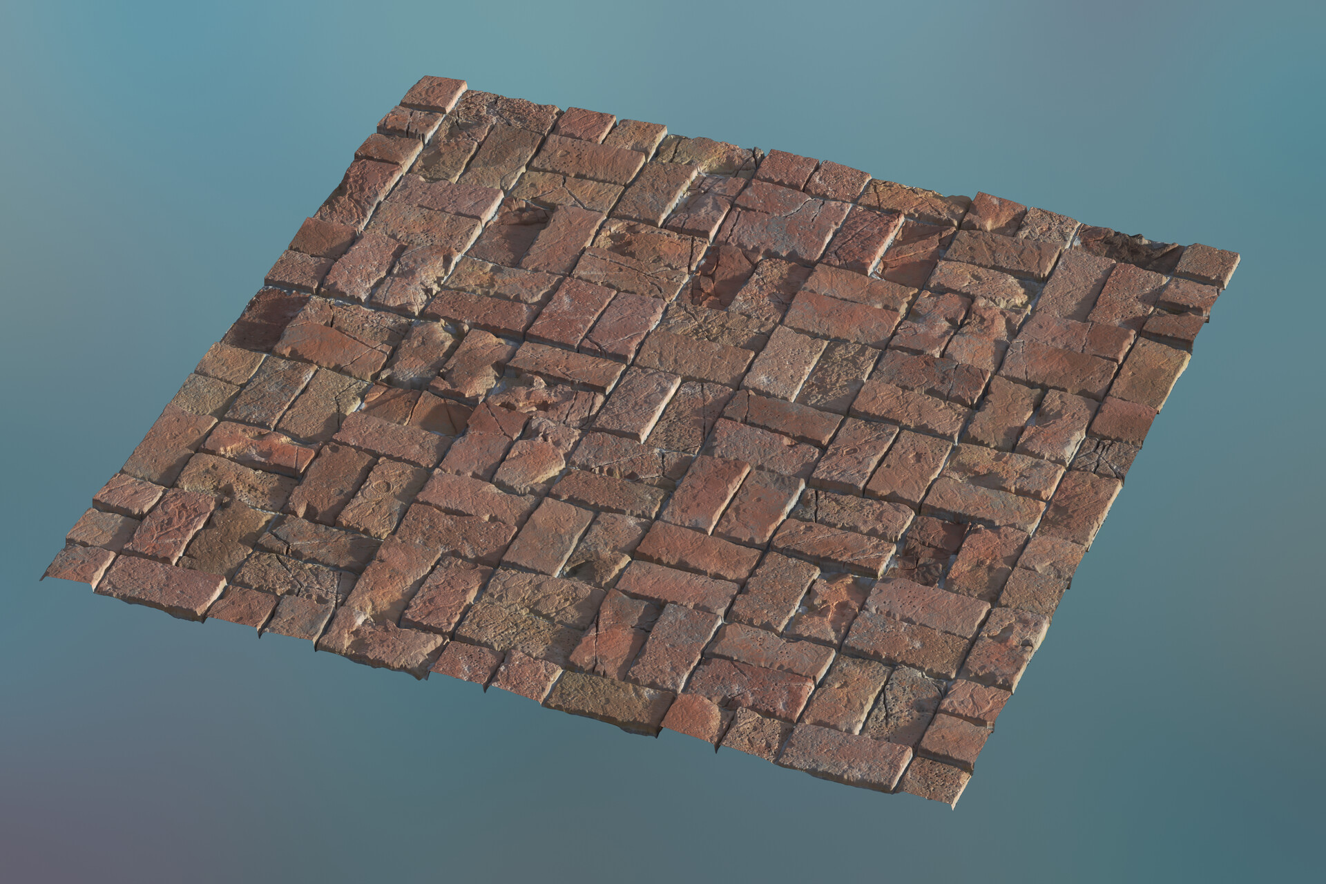 ArtStation - Worn Ground Bricks