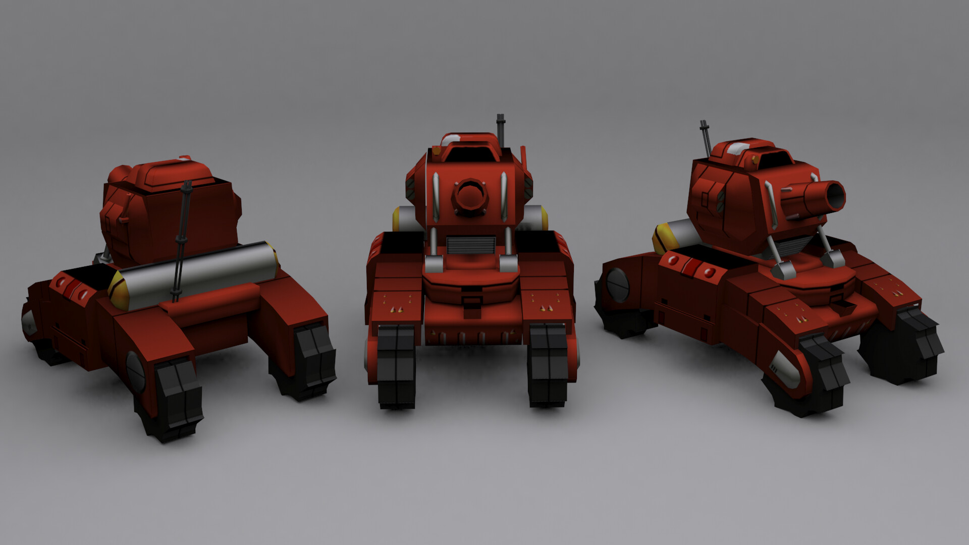 ArtStation - low poly tank 3d model
