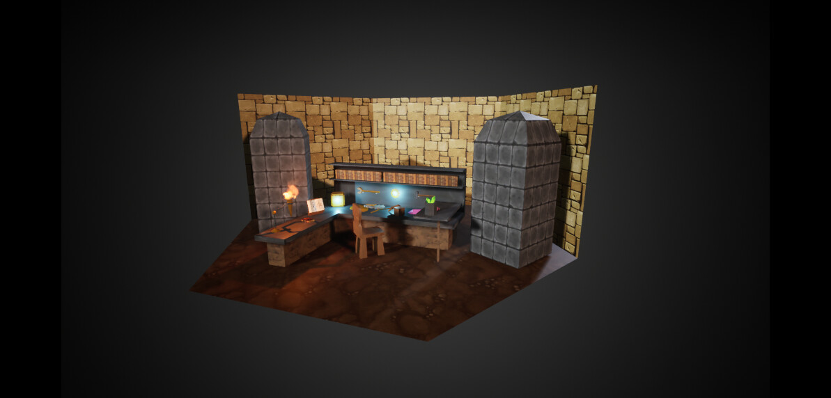 ArtStation - Inventor's Lab [Low Poly/Handpainted]