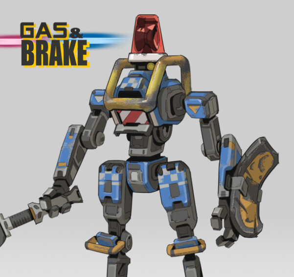 ArtStation - Gas & Brake: Patrol Bot
