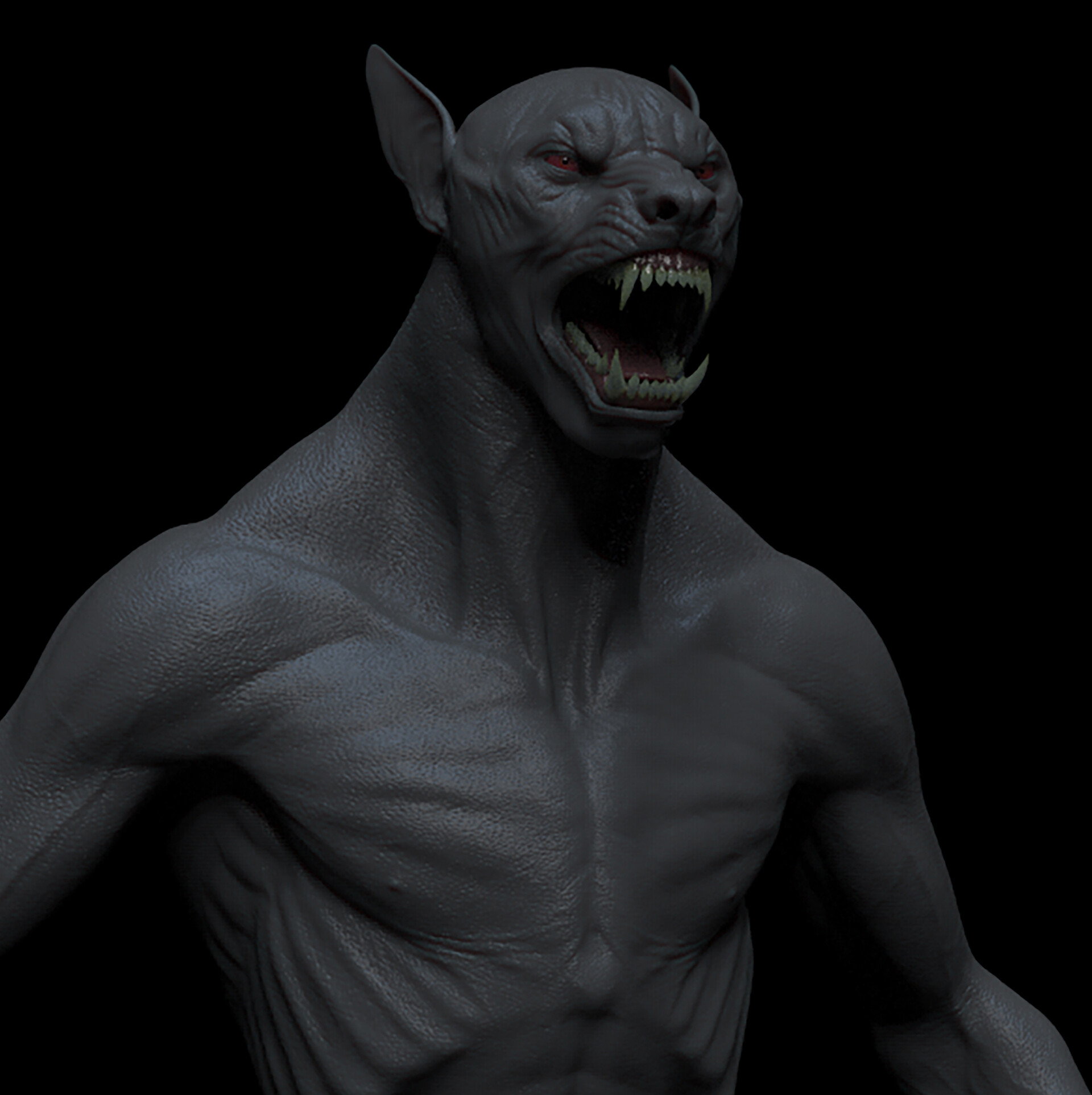 ArtStation - Werewolf - WIP