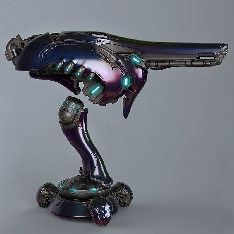ArtStation - Halo 5: Guardians - Covenant Plasma Turret