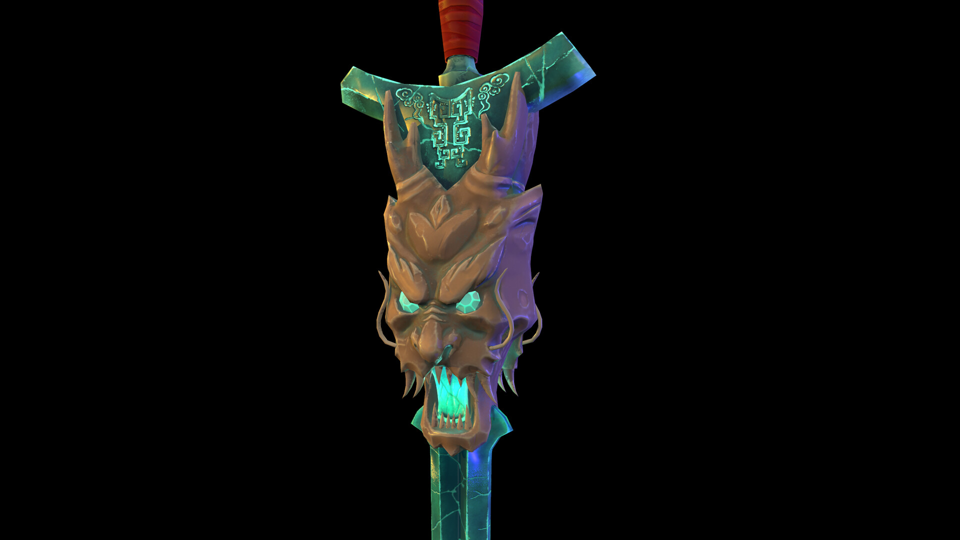ArtStation - Dragon sword 3d