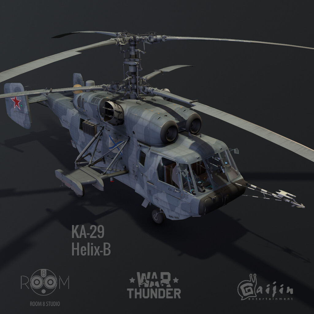 ArtStation - KA-29 (Helix-B) for WarThunder