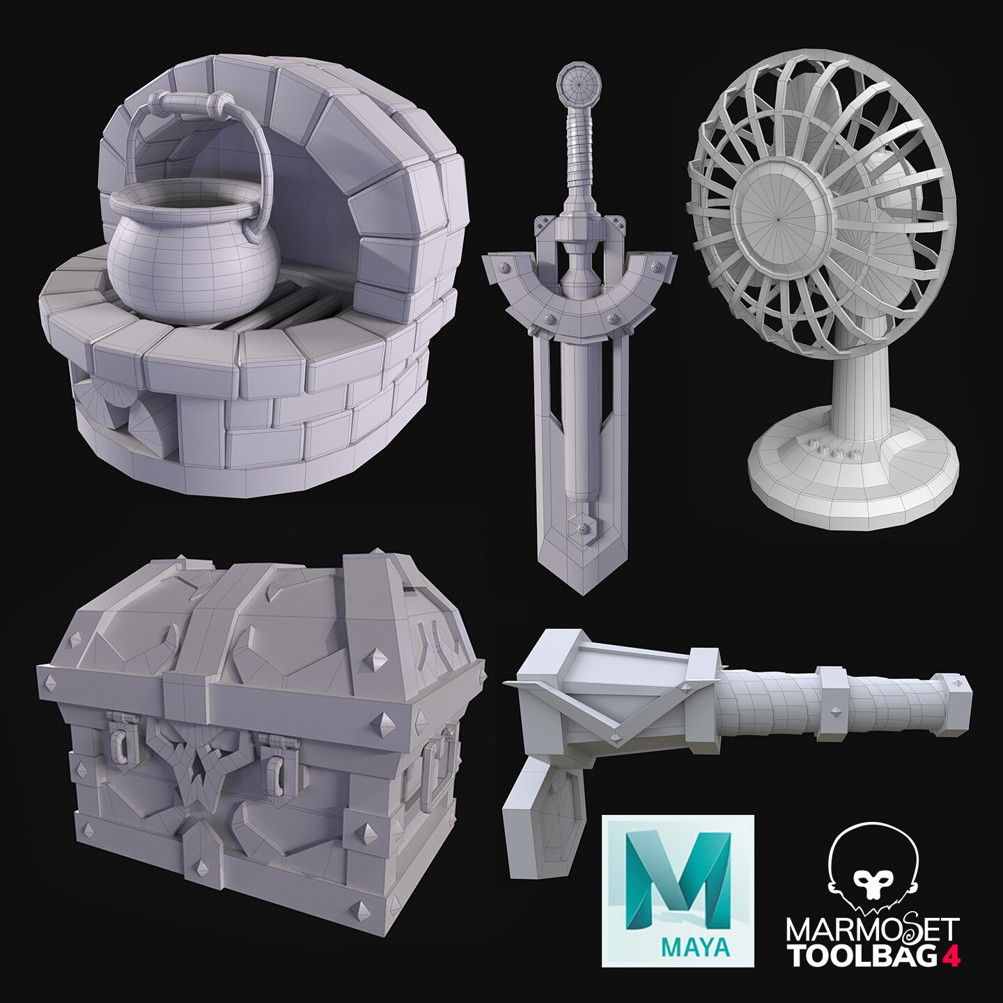 ArtStation - Prop - Study Model no texture