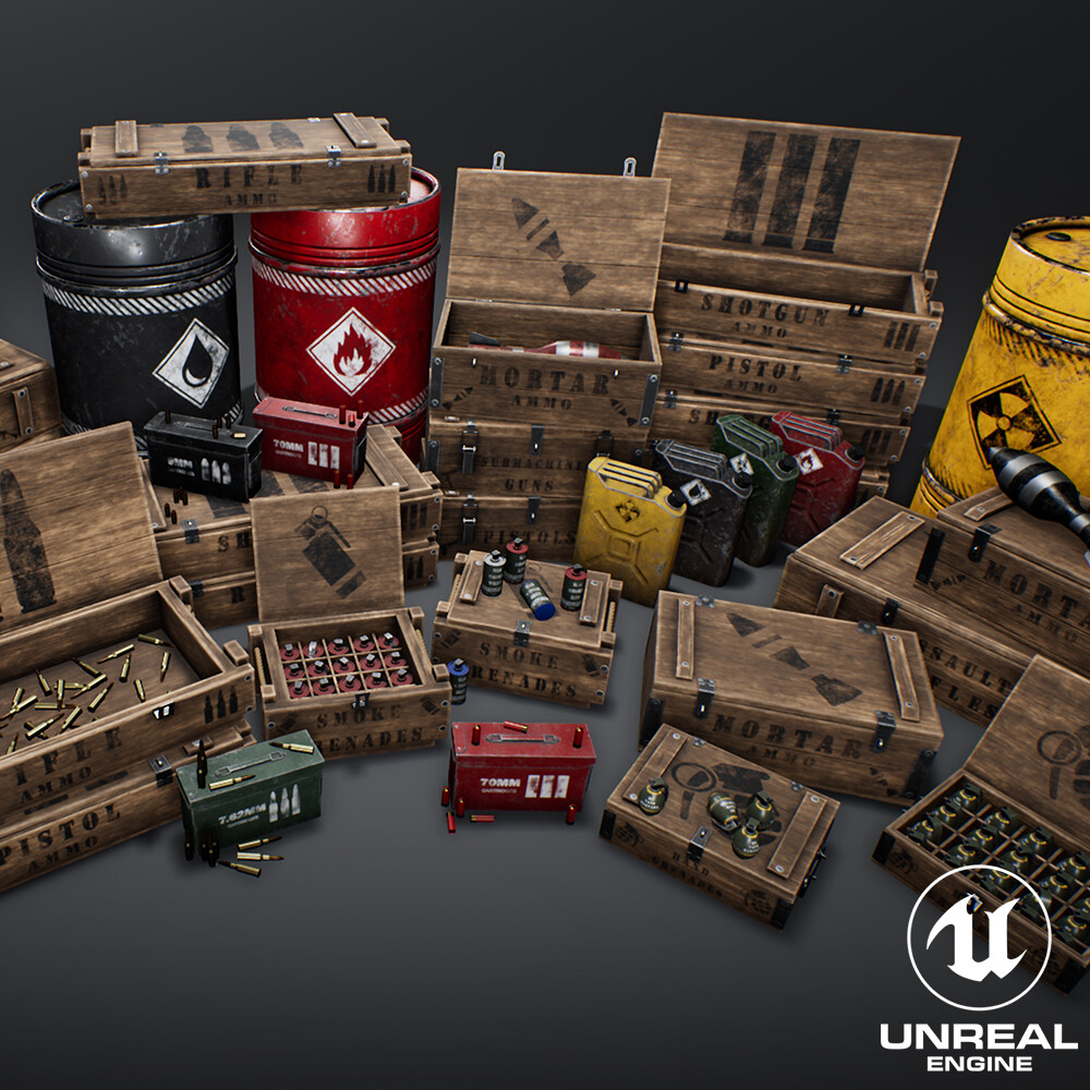 ArtStation - Military Supplies Pack
