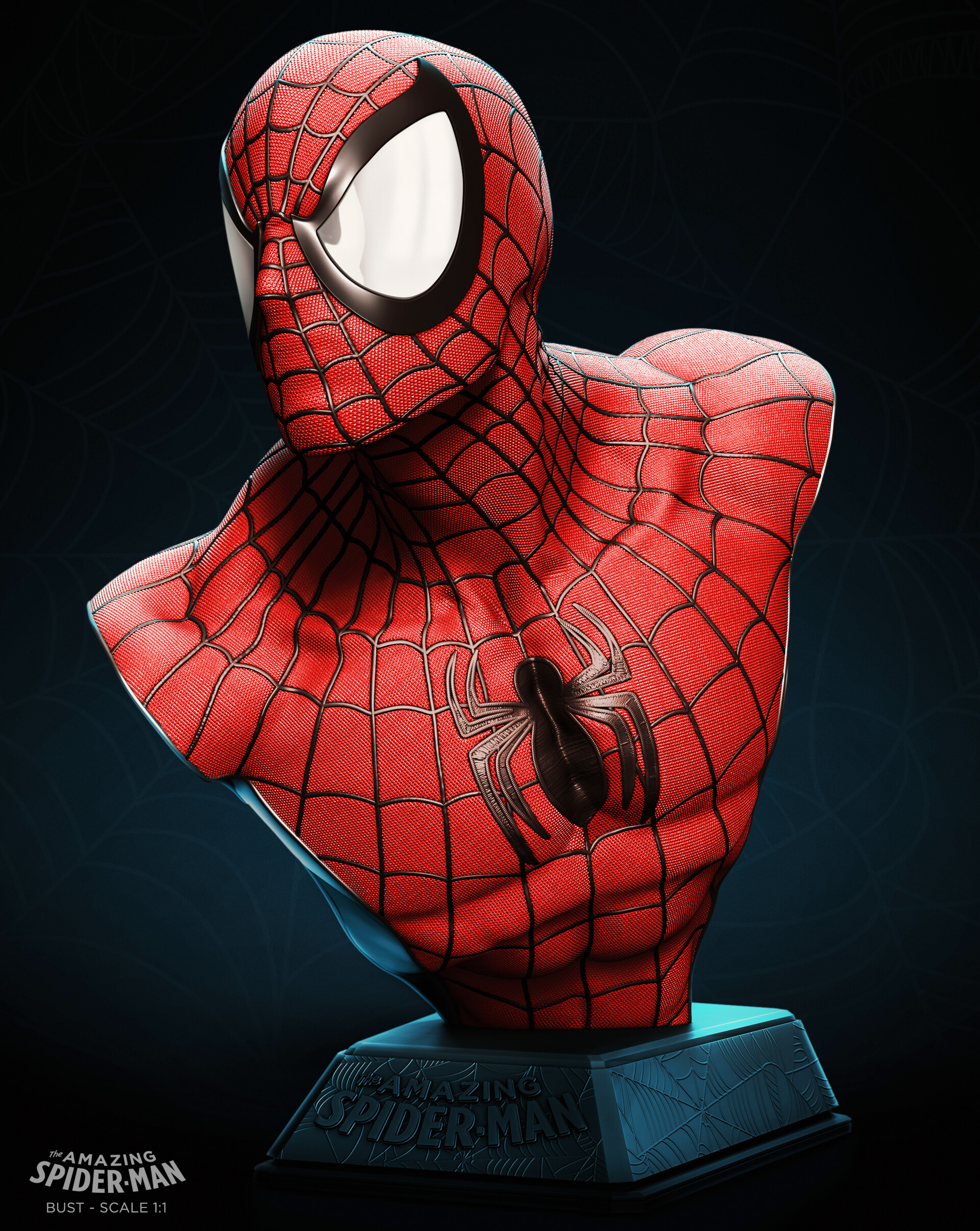 ArtStation - Spider-Man Bust Fan Art