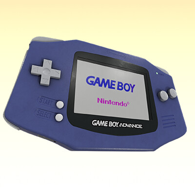 ArtStation - Gameboy Advance - PBR Modeling & Texture
